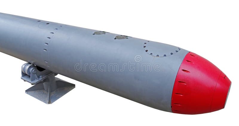 Torpedo isolated on white stock image. Image of equipment - 219344407