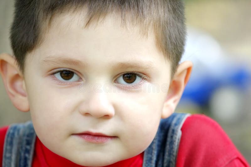 Head portrait of boy stock image. Image of outdoors, head - 10872139