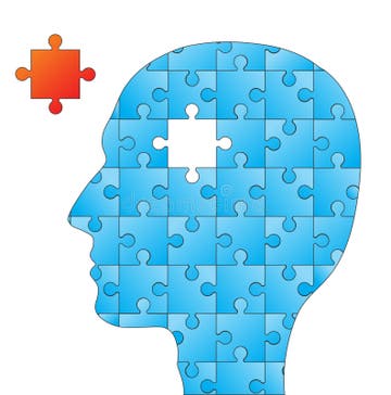 Head puzzle stock vector. Illustration of jumble, face - 25759641