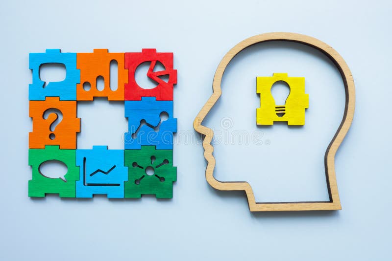 Head and Puzzle Pieces. Problem-solving and Business Ideas. Stock Image ...