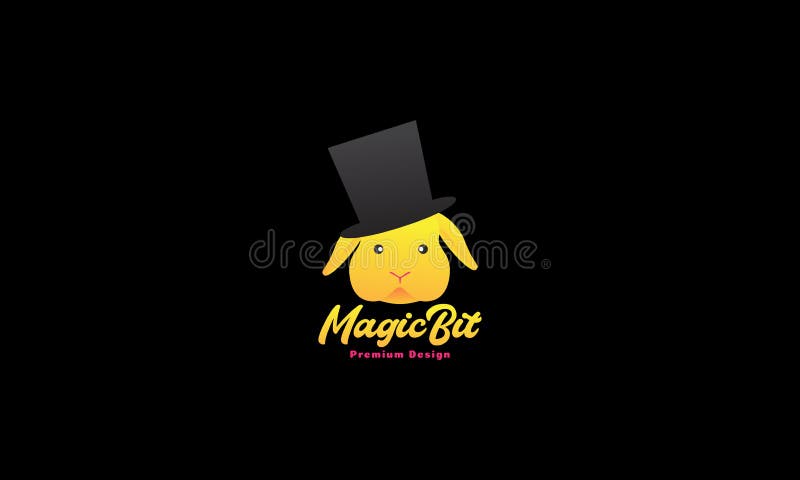 Head Rabbit with Magic Hat Abstract Logo Design Vector Icon Symbol ...