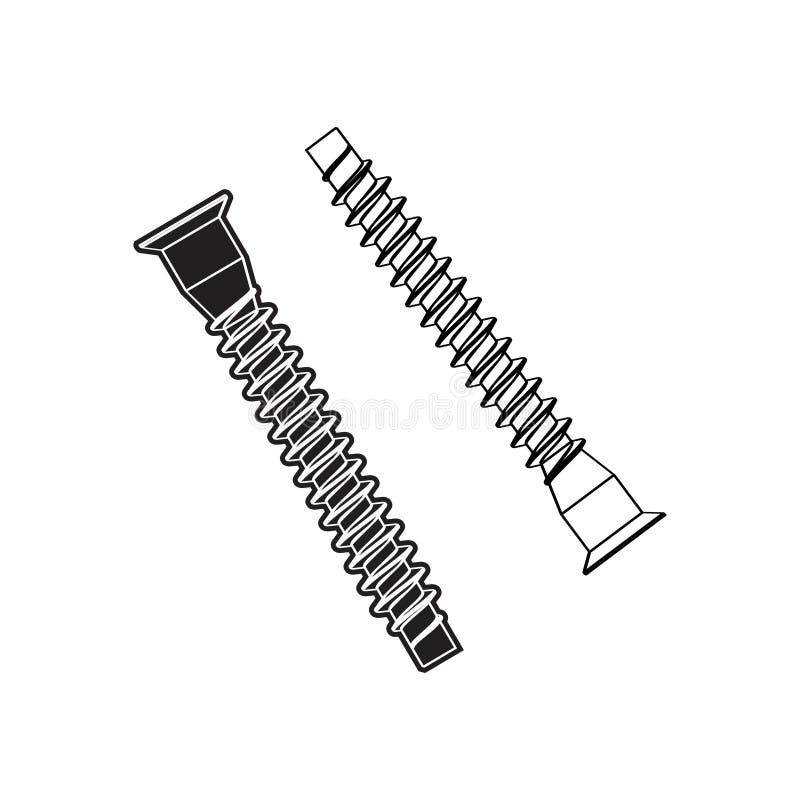 Head Self-tapping Vector Set Stock Vector - Illustration of metal ...