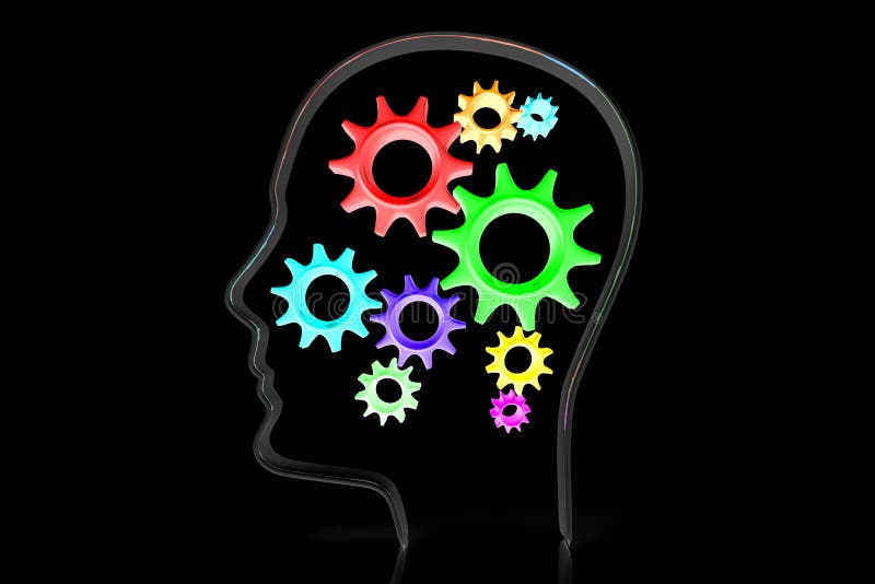 Head/ thinking concept stock illustration. Illustration of concept ...