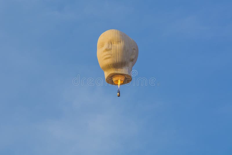 Head shape hot air balloon stock photo. Image of ballon - 61872700