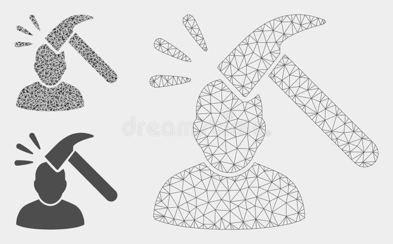 Head Shock Vector Mesh Network Model and Triangle Mosaic Icon Stock ... Head Shock Vector Mesh Network Model and Triangle Mosaic Icon Stock ...