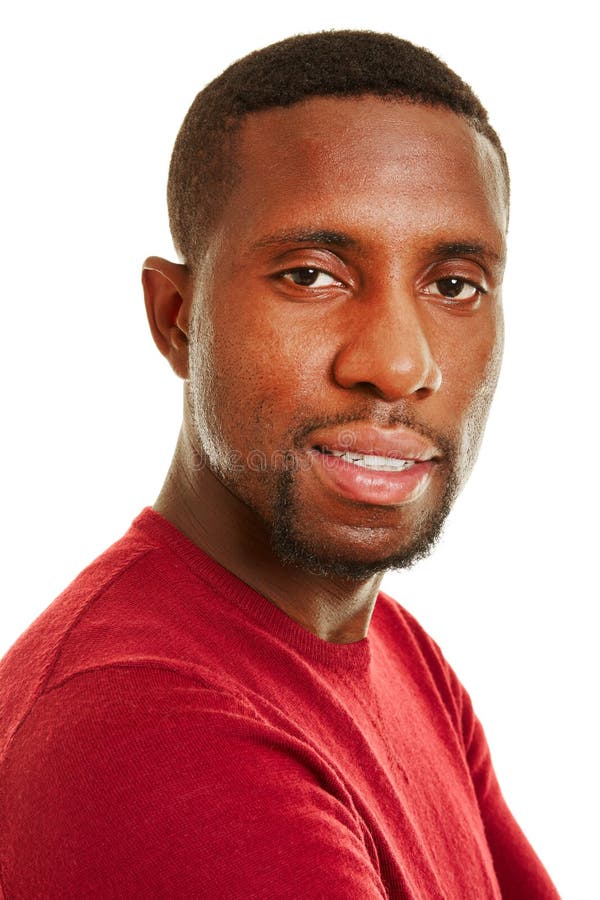 Head Shot of African Man Smiling Stock Image - Image of smile, african ...