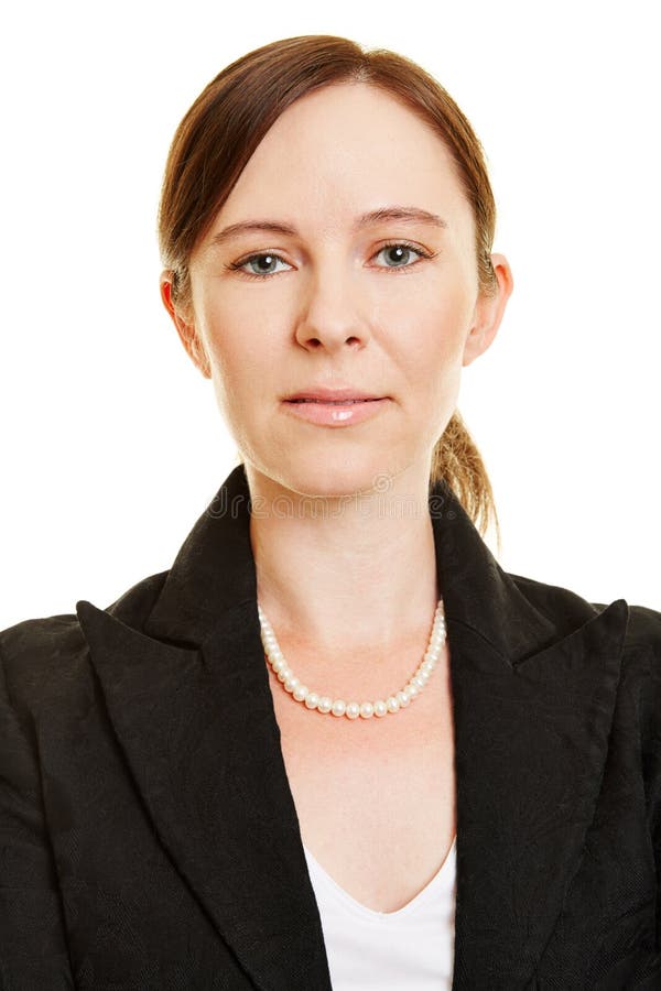 Head Shot of Attractive Business Woman Stock Photo - Image of ...