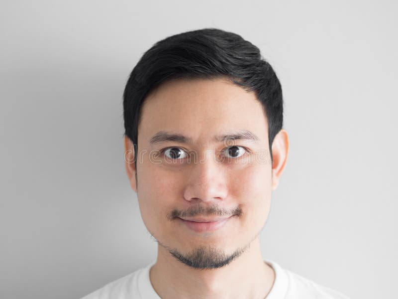 Head Shot of Normal Face Man. Stock Image - Image of normal, isolated ...