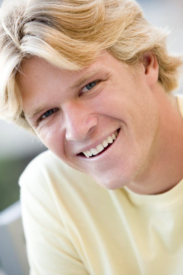 Head shot of man smiling stock photo. Image of adults - 5945228