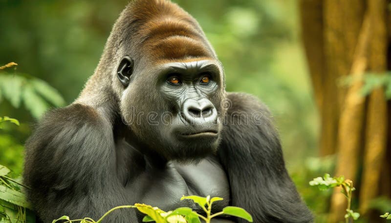 Silverback Gorrilla Stock Illustrations – 1 Silverback Gorrilla Stock ...