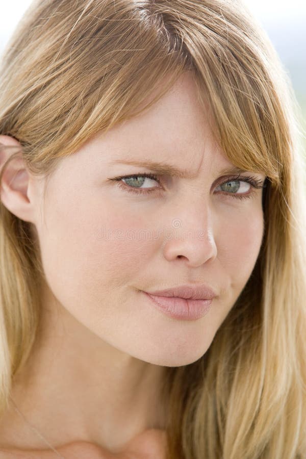 Head shot of woman stock image. Image of daytime, cross - 5944589