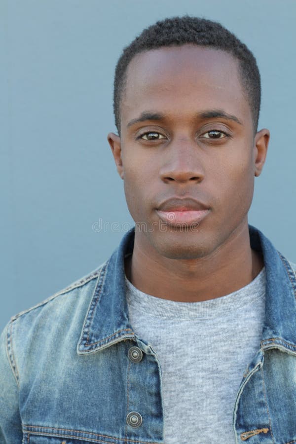 Head and Shoulders Portrait of a Handsome African American Man Stock ...