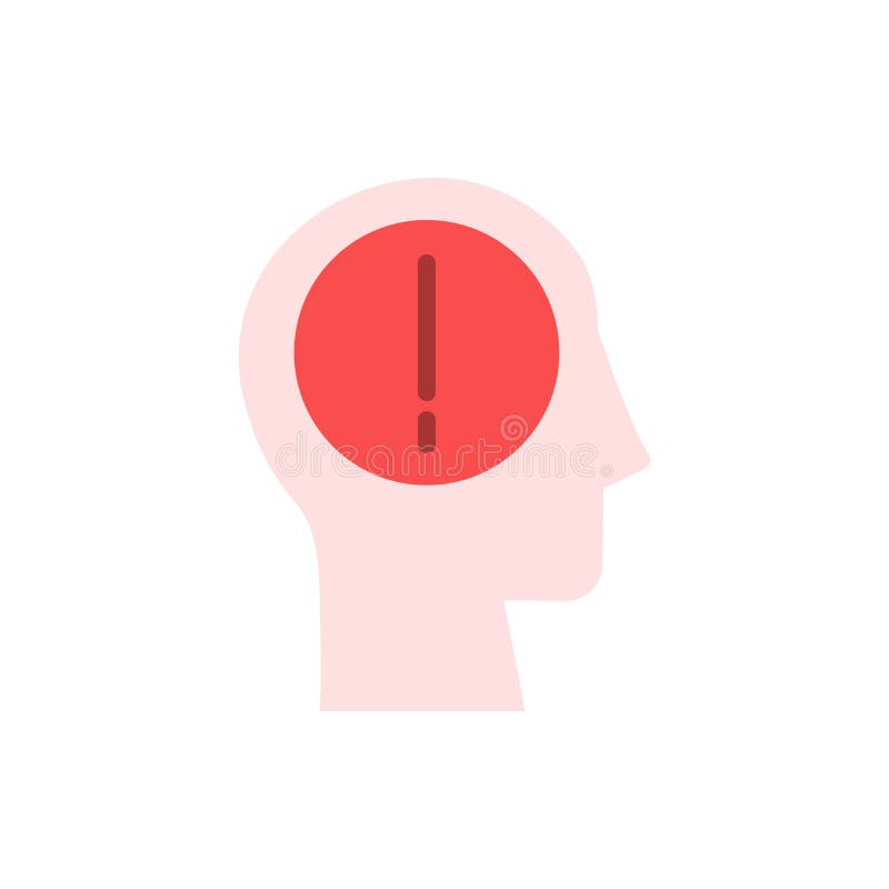 Head Sign Icon. Simple Color Vector Elements of Brain Process Icons for ...