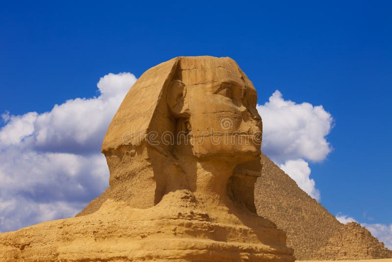 The head of the sphinx stock image. Image of orange, cheops - 42759955