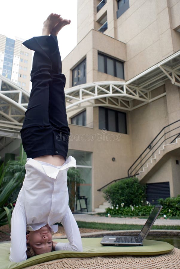 Head Stand Picture. Image: 4688421