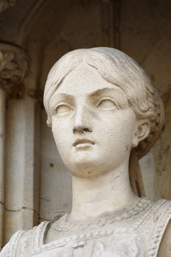 Head of Statue of Medieval Princess Stock Image - Image of decoration ...