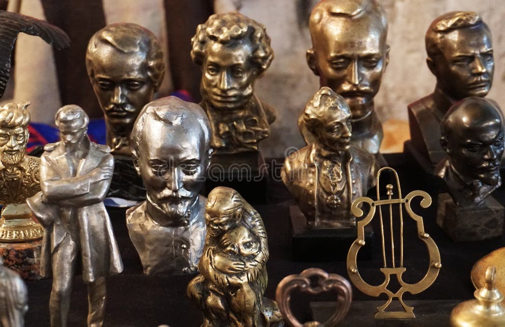 Statues stock photo. Image of hair, intelligence, literature - 211895814