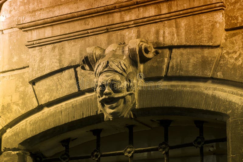 Head of the Stone Gatekeeper is Located Above the Entrance of an ...