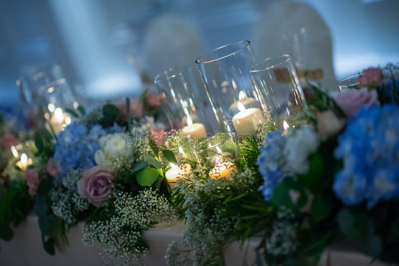 Head table stock image. Image of rose, nopeople, bridalparty - 91226229