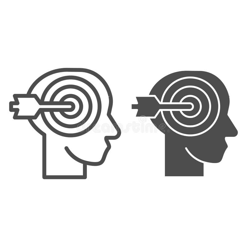 Human Target Team Line Icon. Focus Group and Target Audience Symbol ...