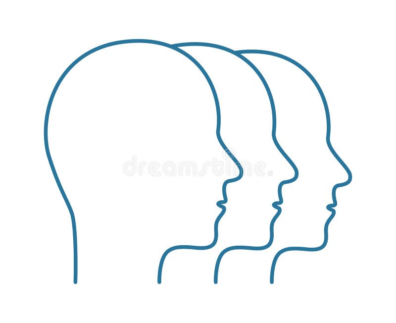 Head teamwork icon stock vector. Illustration of group - 214219175