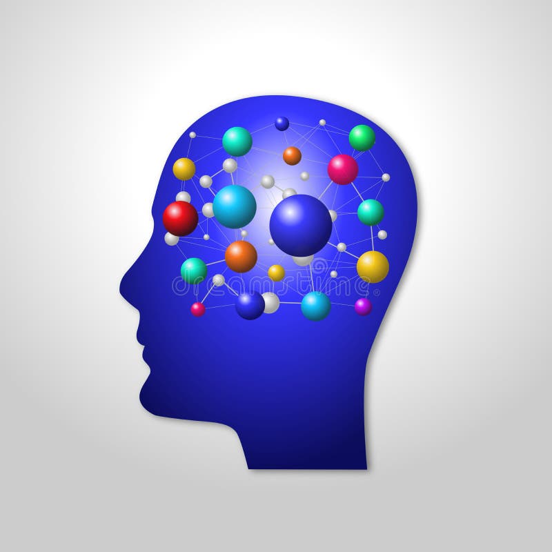 Head/ thinking concept stock illustration. Illustration of thinking ...