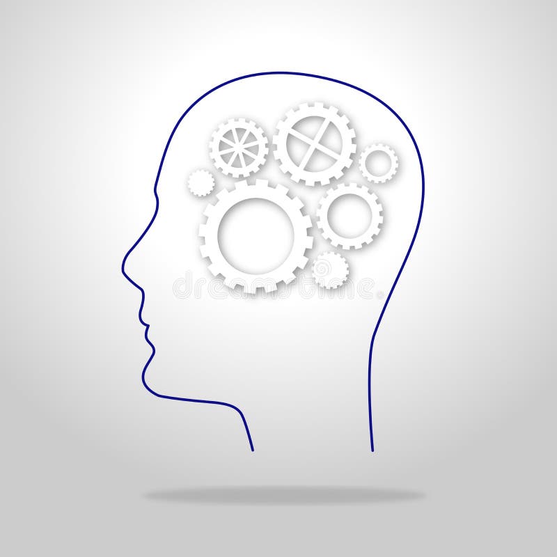 Head/ thinking concept stock illustration. Illustration of concept ...
