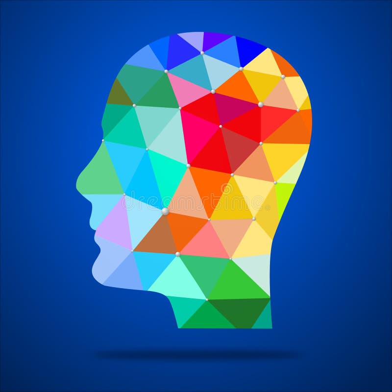 Head/ thinking concept stock illustration. Illustration of infographic ...