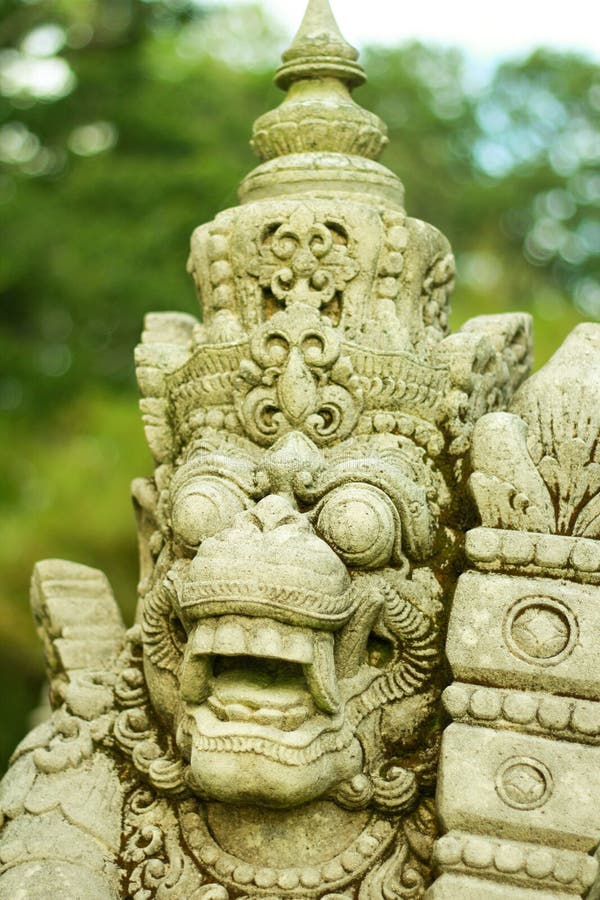 Balinese Stone Statue stock photo. Image of traditional - 218184268
