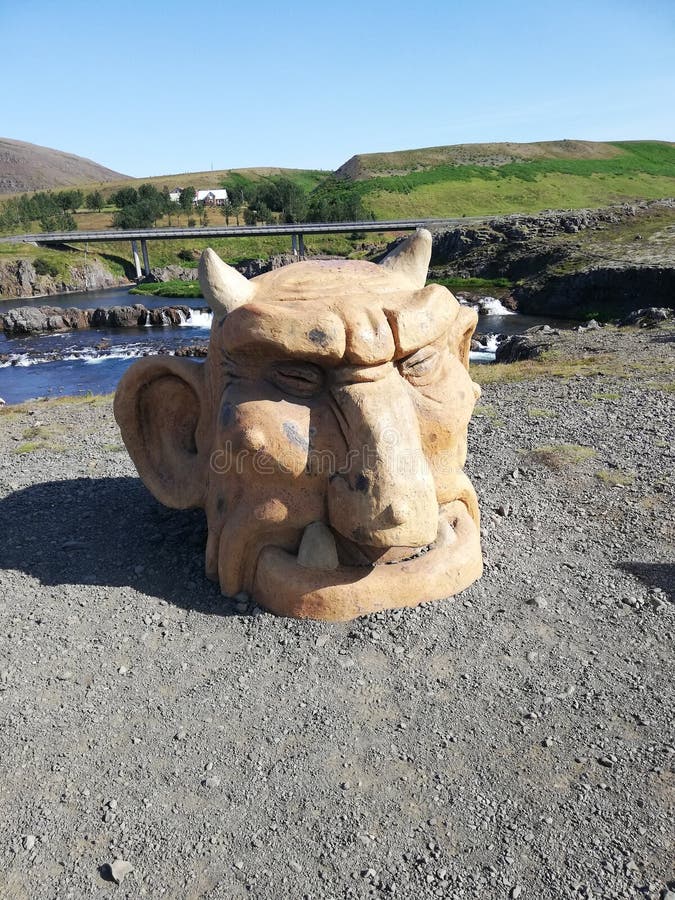 Head of troll stock photo. Image of witch, iceland, devil - 170743430