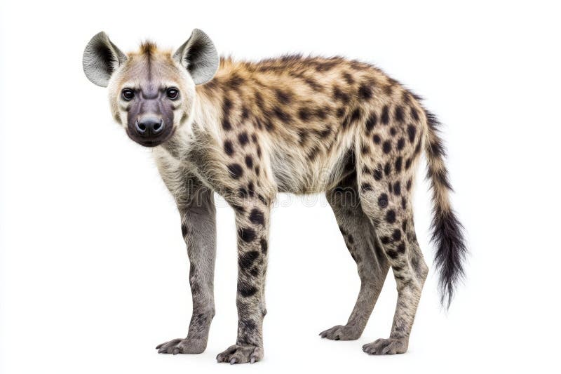 With Head Turned To the Side, a Spotted Hyena Displays Its Striking ...