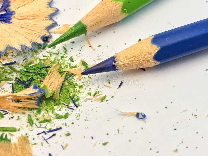 Head of Two Sharpened Pencil Stock Photo - Image of head, pencils ...