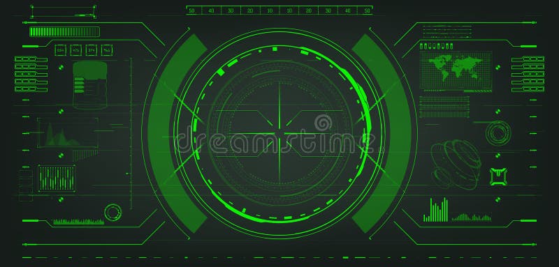 Head-up Display. Futuristic Game Interface. Stock Vector - Illustration ...