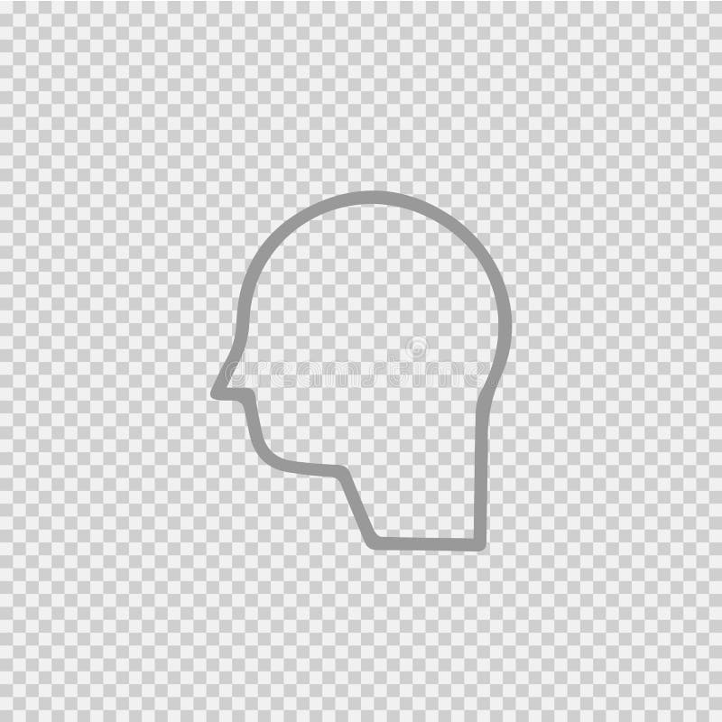 Head in Profile Vector Icon Eps 10. Stock Vector - Illustration of ...