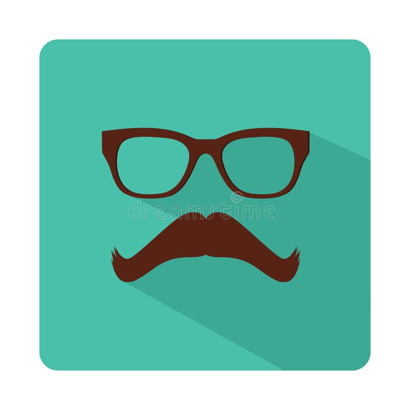Head Vector Icon, Red Button, Boss Icon for Website. Vector Mustache ...