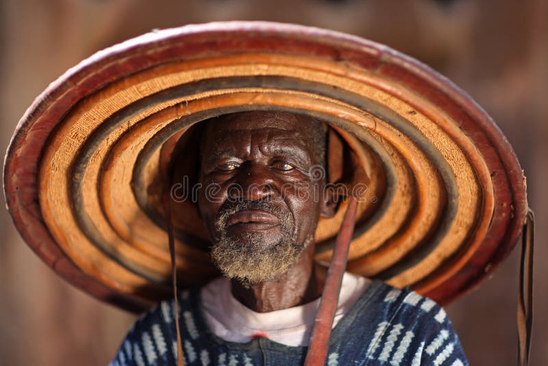 Head of Village, in Dogon Village, Mali Editorial Photography - Image ...