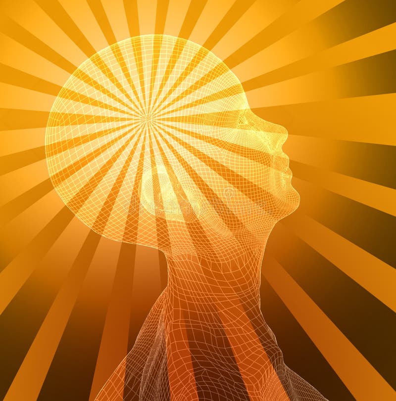 Head- vision- technology stock illustration. Illustration of ...