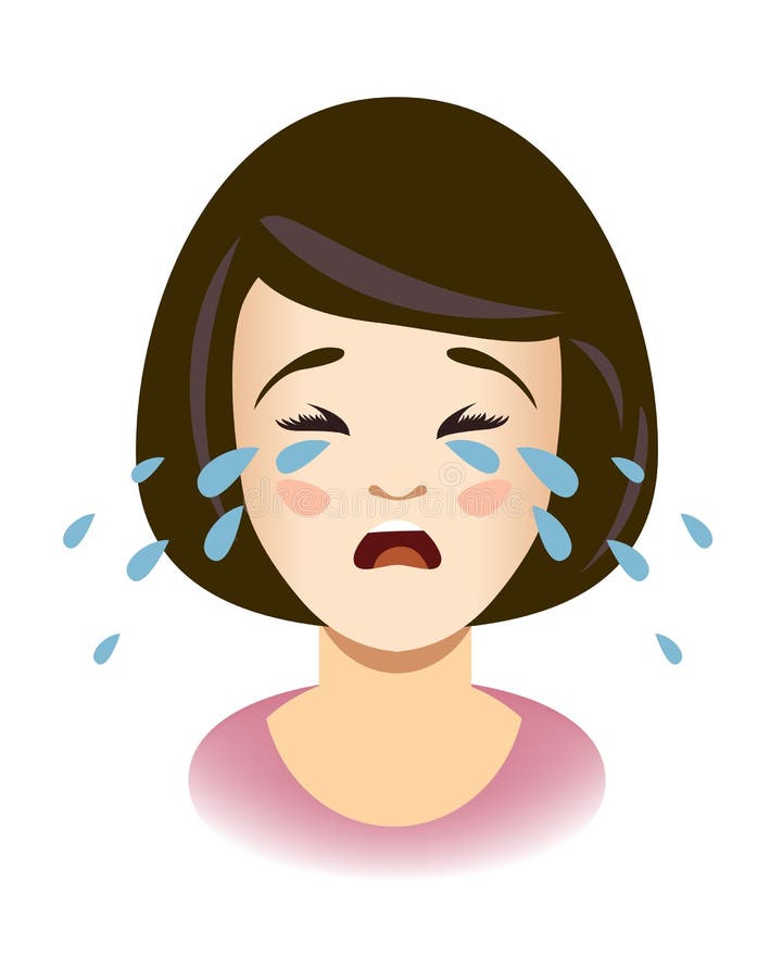 Woman weeping stock vector. Illustration of vector, weeping - 83566786