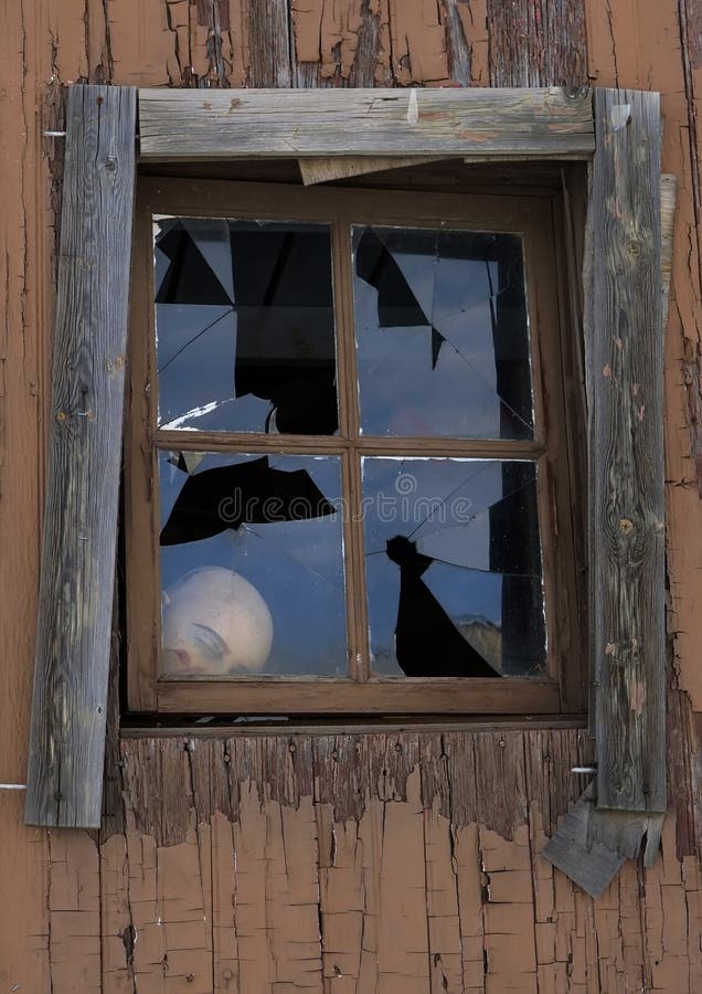 Head in window stock image. Image of wood, weathered, spooky - 1927525