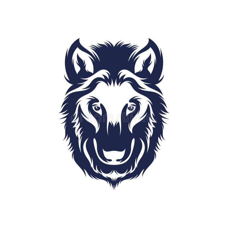 Head Wolf Vector Illustration Design. Head Wolf Logo Design Template ...