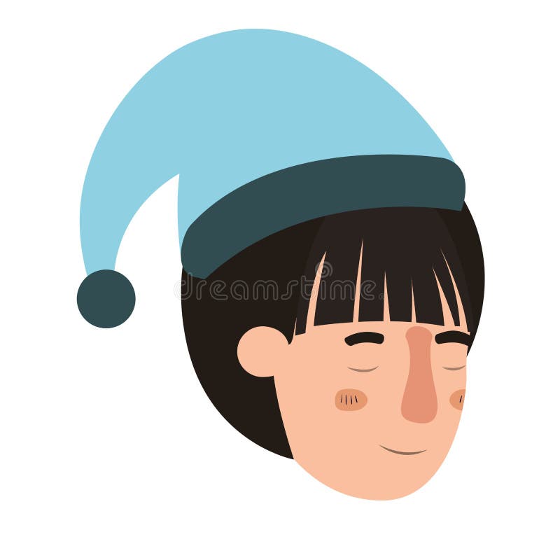 Head of Woman Sleeping Avatar Character Stock Vector - Illustration of ...