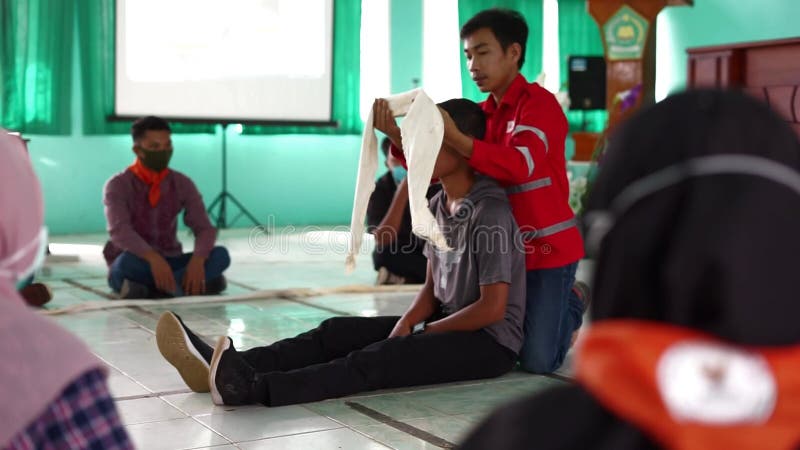 Head Wound First Aid Training Stock Video - Video of applying, cultural ...