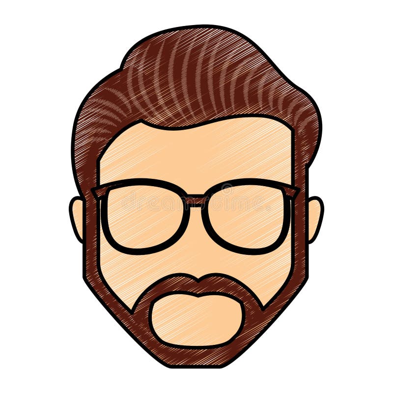 Head young man icon stock vector. Illustration of looking - 91337043