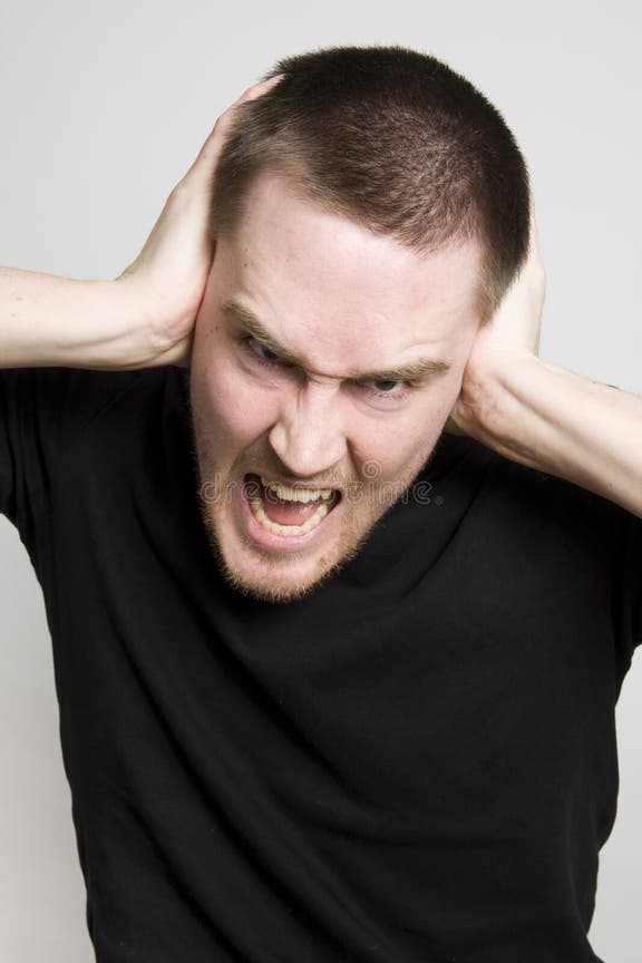 Headache stock photo. Image of scream, shout, emotion - 5090668