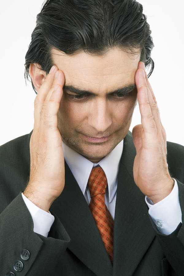 Headache stock image. Image of frustration, hands, professional - 898977