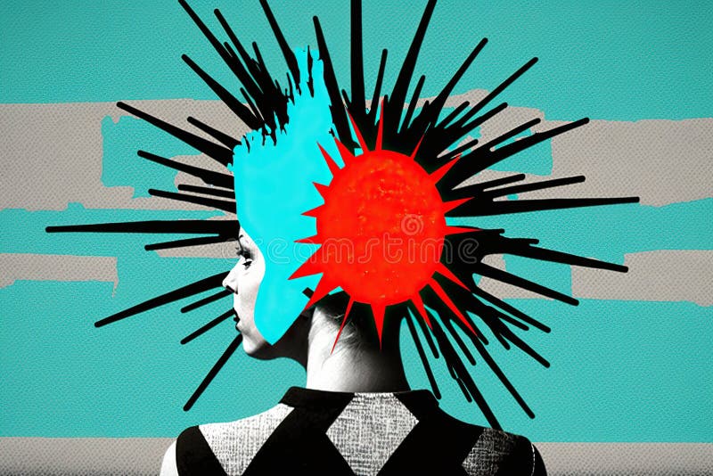 Headache Back View, Concept of Mental Problem, Created with Generative ...