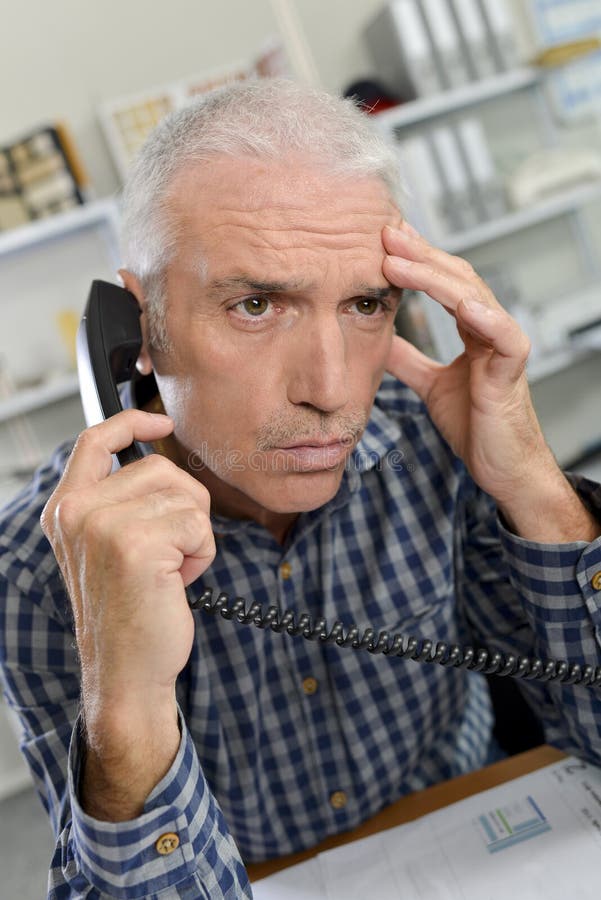 Headache due to work stock photo. Image of male, report - 121668934