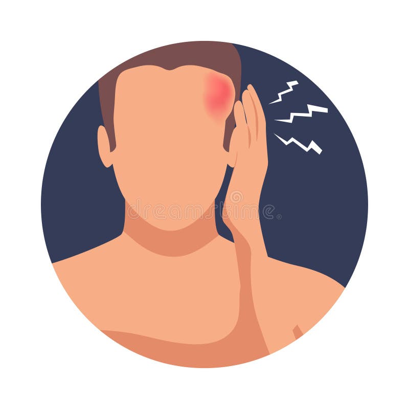 Headache Flat Icon stock vector. Illustration of symbol - 275390687