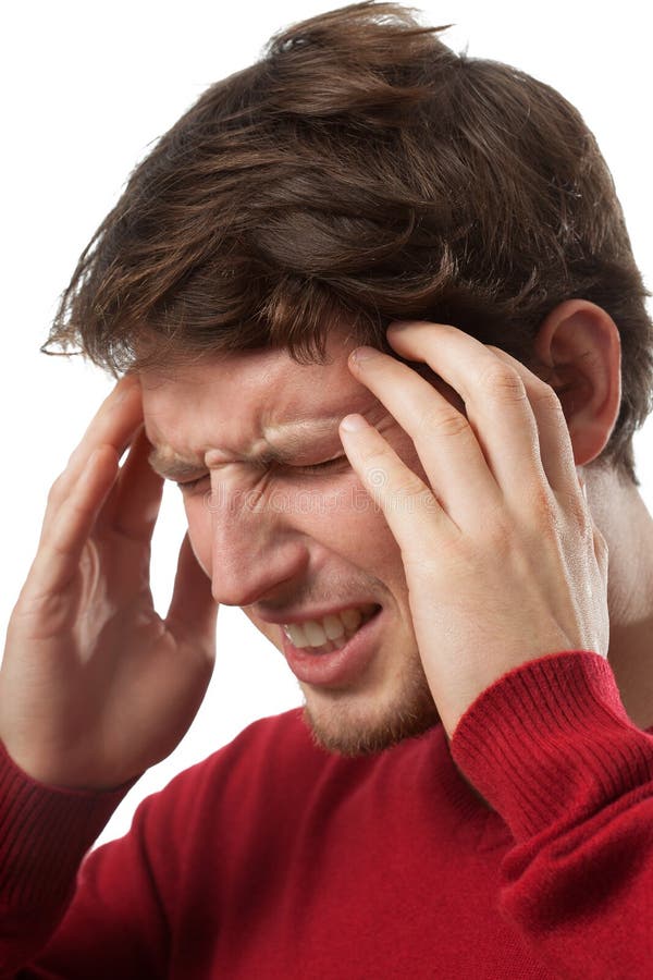 Headache stock photo. Image of isolated, head, frustrated - 36037360