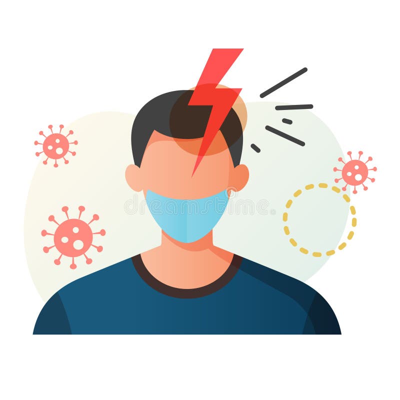 Headache - Symptom - Icon stock illustration. Illustration of adults ...